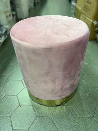 Pouf Velluto Rosa 41cm