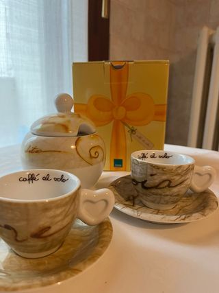 Set 2 tazzine espresso e zuccherina thun