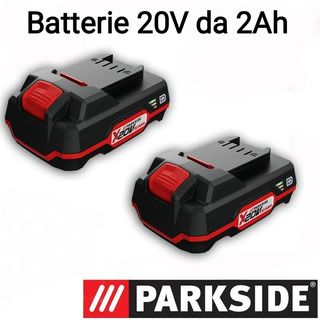 Parkside 2 Batterie 20V da 2Ah