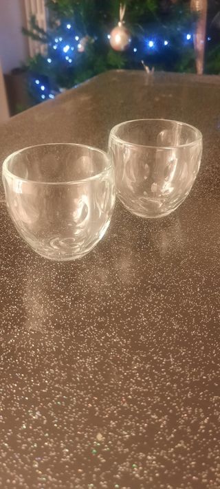 Set di 2 bicchierini da liquore in vetro