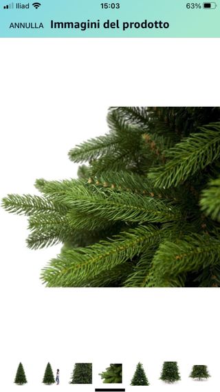 Lbero di Natale cm 240 effetto real