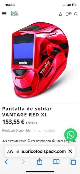 vendo maschera telwin saldatura come nuova