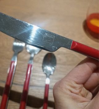 servizio posate rosso