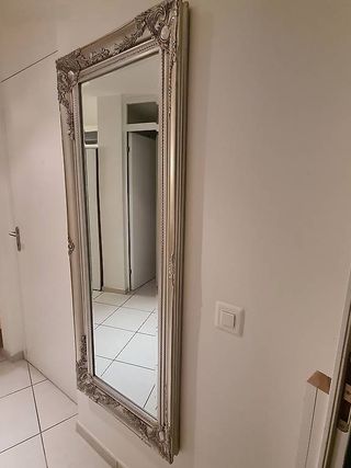 Specchio con cornice Argento