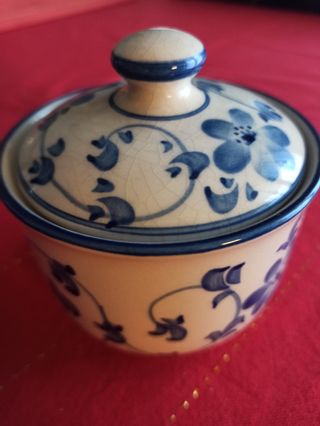 Zuccheriera dipinta a mano