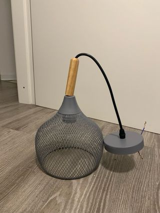 lampadario soffito grigio