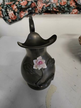 vaso shabby chic vintage ferro