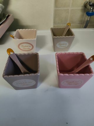 set tazze tazzine shabby chic maison