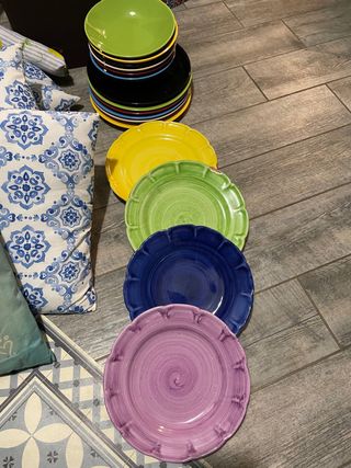 Set di Piatti e Cestini Ceramica Vietri