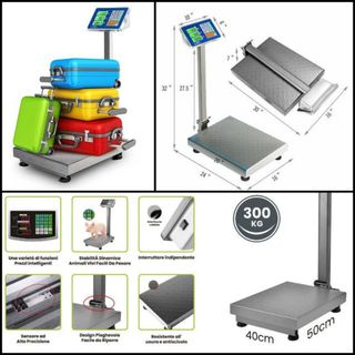 BILICO BILANCIA DIGITALE 300KG ELETTRONICA DISPLAY
