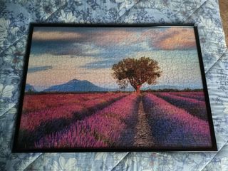 Quadro puzzle campi di lavanda