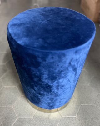 Pouf Sgabello Blu 41cm