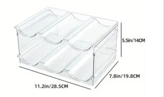 Portabottiglie A 6 Posti su 2livelli In Plastica d