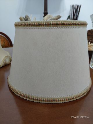 Paralume vintage in tessuto rustico