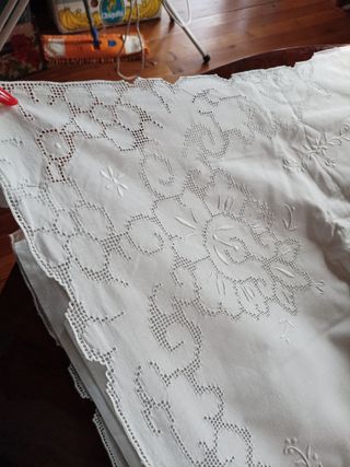Lenzuola di cotone sfilato siciliano