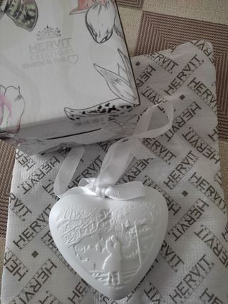 Cuore di porcellana con Led Hervit