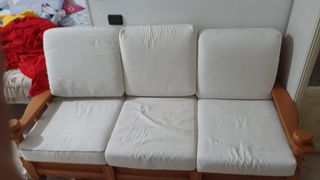 divano tre posti con poltrona