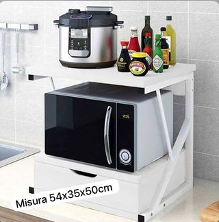 mensola salvaspazio con cassetto