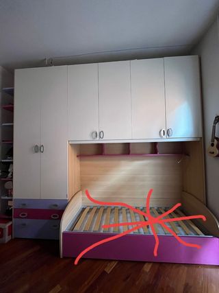 Armadio ponte senza letto