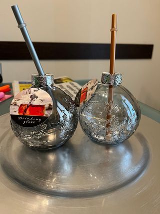 bicchieri palle di natale