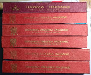 6 scatole di incenso tibetano in 2 profumazioni