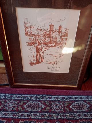 Quadro con cornice numerato