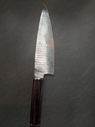 Coltello cuoco/cucina in acciaio damasco