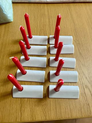 10 porta candele segna posto
