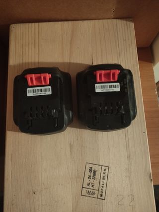 2x Black Decker BL1518-xj 10,8V 1,5A Litio battery