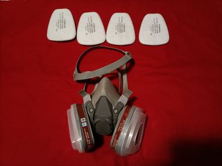 Respiratore semi facciale tipo 3M 6200 Mascherina
