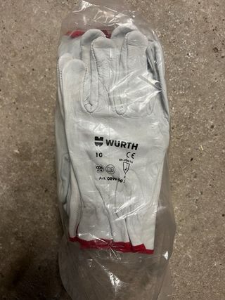 Guanti da lavoro in pelle bovina würth taglia 10