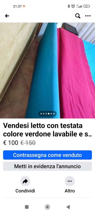Letto con rete