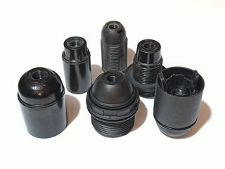 Lotto di 6 portalampada di varie misure