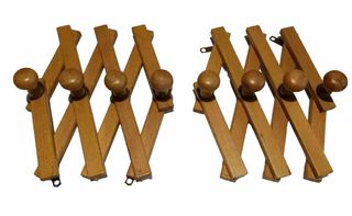 Appendiabiti in legno - coppia (4 posti l'uno)