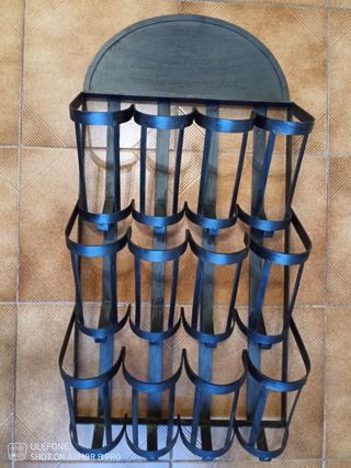 PORTABOTTIGLIE DA PARETE, FERRO BATTUTO