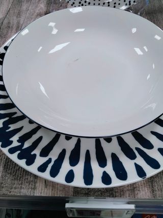 set di servizio piatti in ceramica 18 pezzi