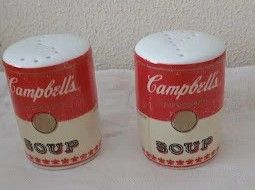 Set saliera e pepiera porcellana Campbells nuovi