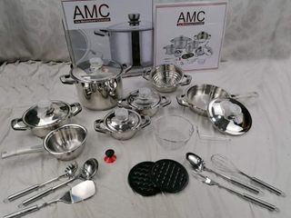 BATTERIA 12 PEZZI ACCIAIO INOX 18/10 
ADATTO A TU