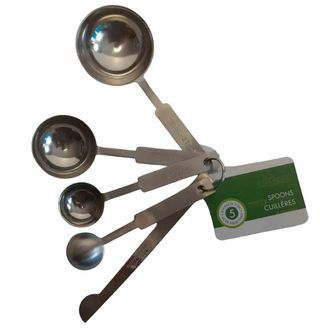 Set cucchiaini - misurini in acciaio inox 5 pezzi