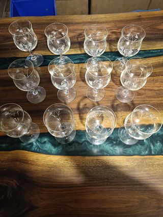 12 Bicchieri decorati