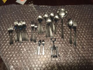 Stock posate acciaio inox usate