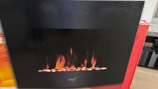Riscaldatore elettrico finto camino