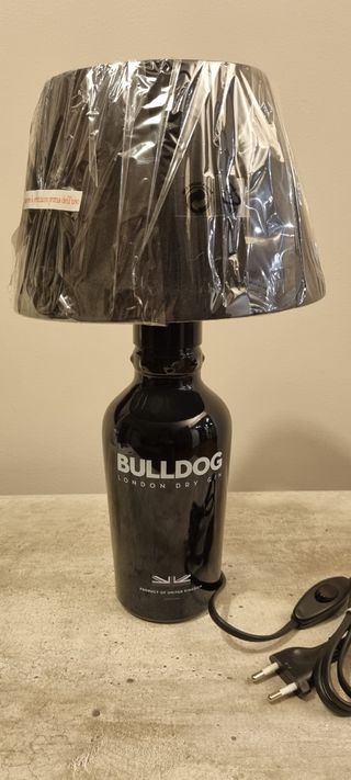 Lampada bottiglia gin nera