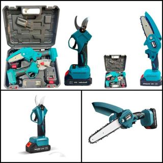 Kit completo motosega e➕ forbice da potatura a bat