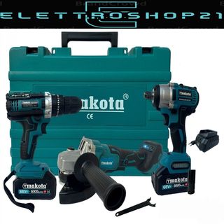 Kit 3in1 Trapano Avvitatore+smeragliatrice