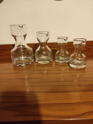 Caraffe in vetro diverse dimensioni