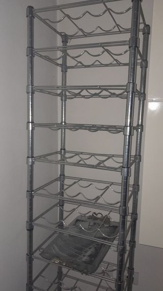 porta bottiglie in acciaio