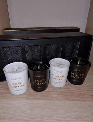 x4 Candele profumate con box