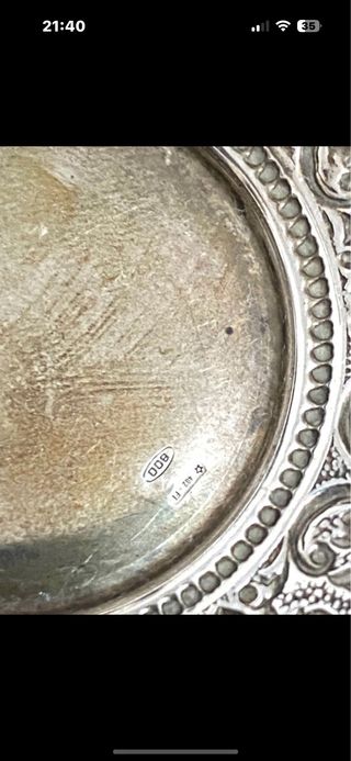 piattino argento 800