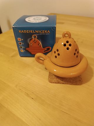 Bruciatore di incenso in terracotta